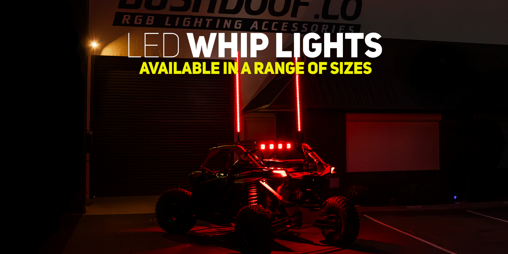 LED Whip Lights 4WD | RGB Light Up & Glow Aerials – Bushdoof Lighting