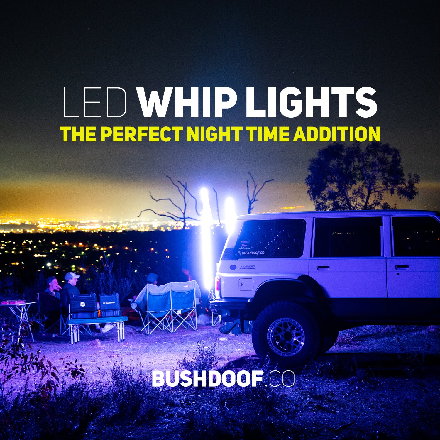 LED Whip Lights 4WD | RGB Light Up & Glow Aerials – Bushdoof Lighting