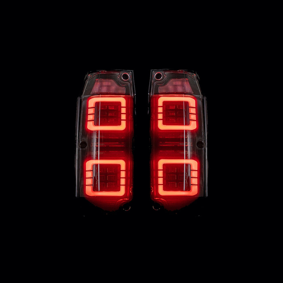 Blacked Out LED Tail Lights for Toyota 76 Series – Bushdoof Lighting