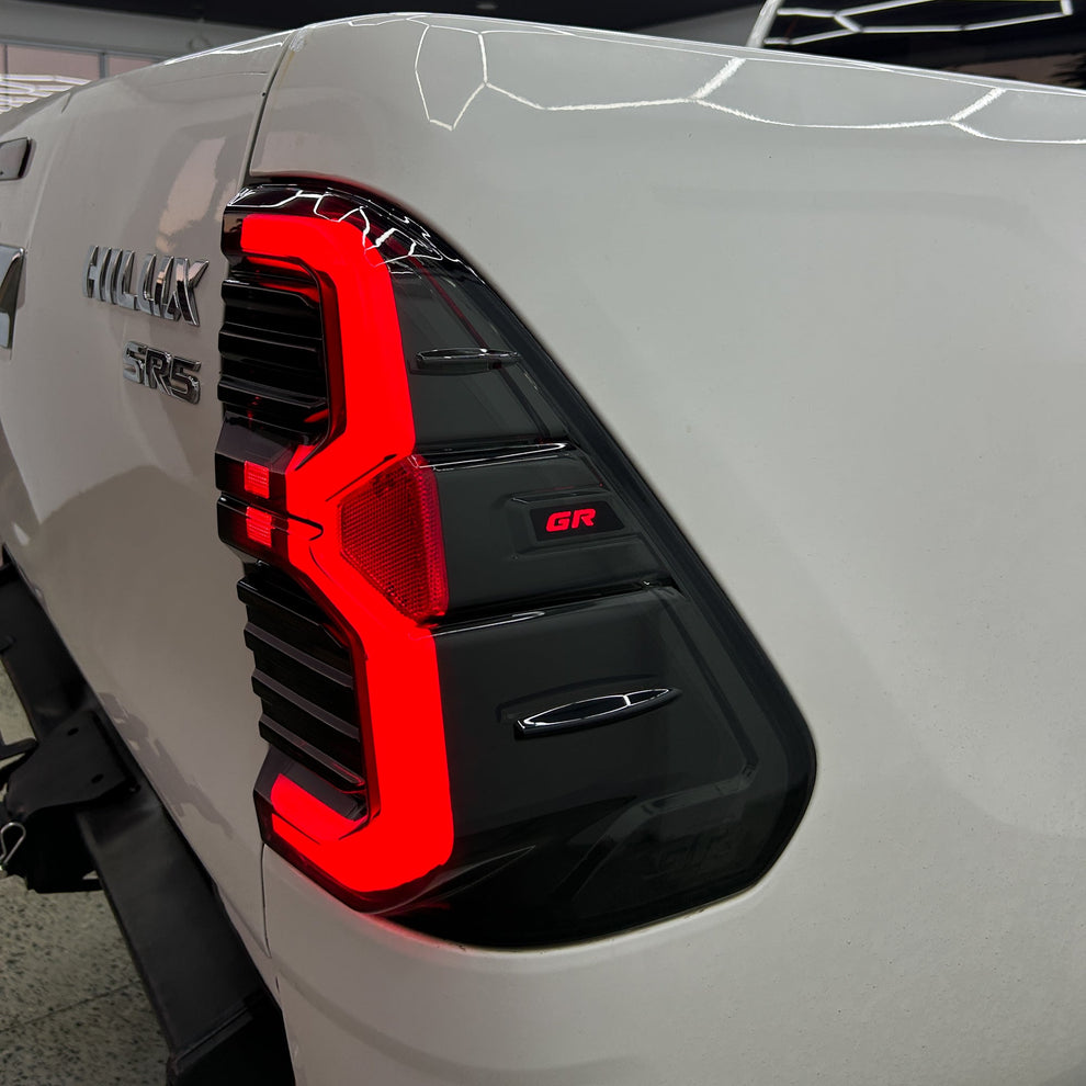 Blacked Out LED Tail Lights for Toyota N80 Hilux (GR Style) – Bushdoof ...