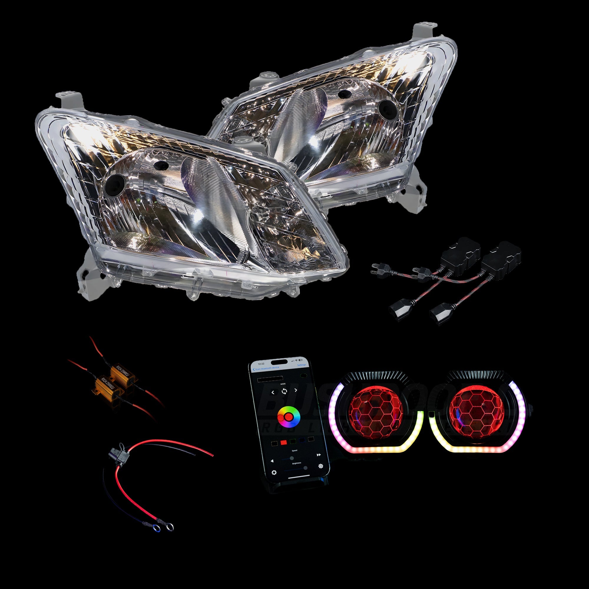 DIY Isuzu Dmax LED 'Angry Eye' Headlights Kit – Bushdoof Lighting