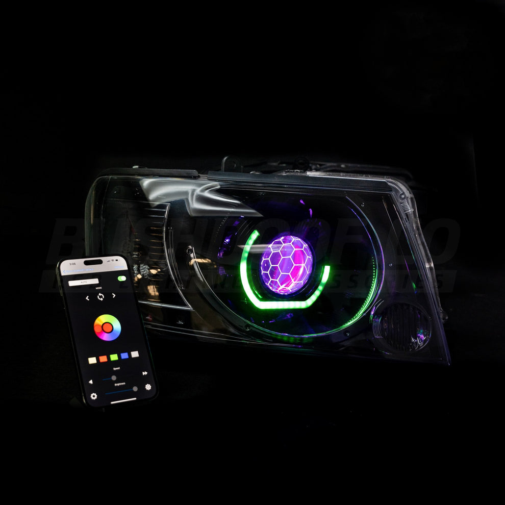 Nissan Patrol Y61 S4 LED 'Angry Eye' Headlights – Bushdoof Lighting