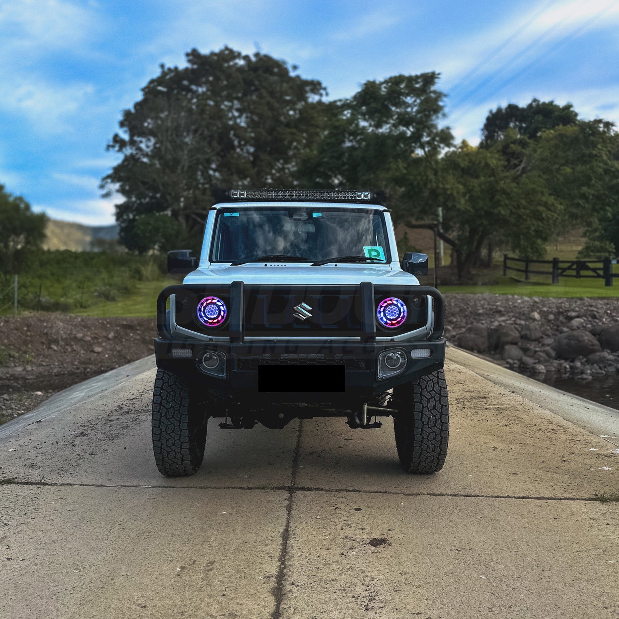 LED 'Turbine' Headlights | Suzuki Jimny 2018 - 2023 – Bushdoof Lighting