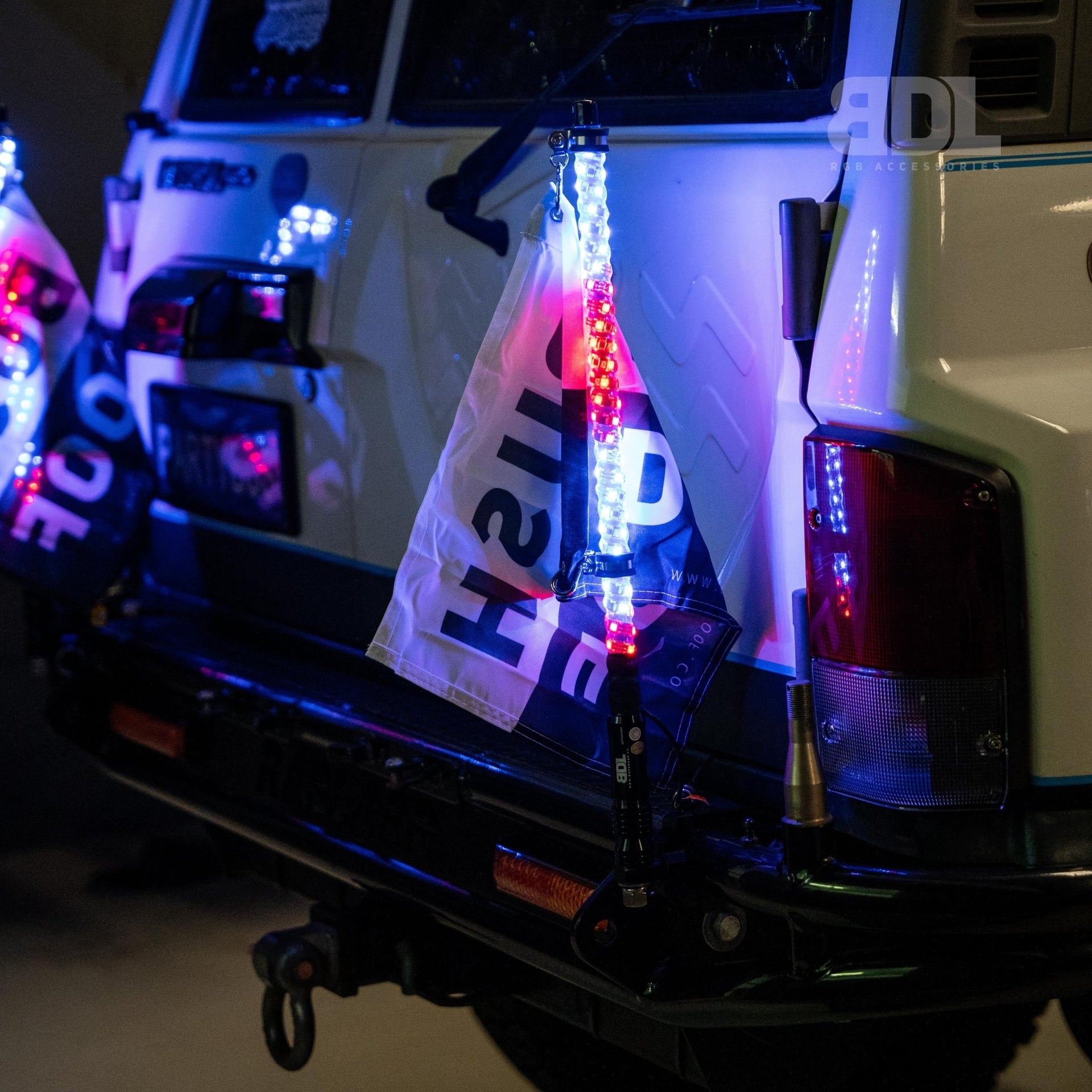 LED Whip Lights 4WD | RGB Light Up & Glow Aerials – Bushdoof Lighting