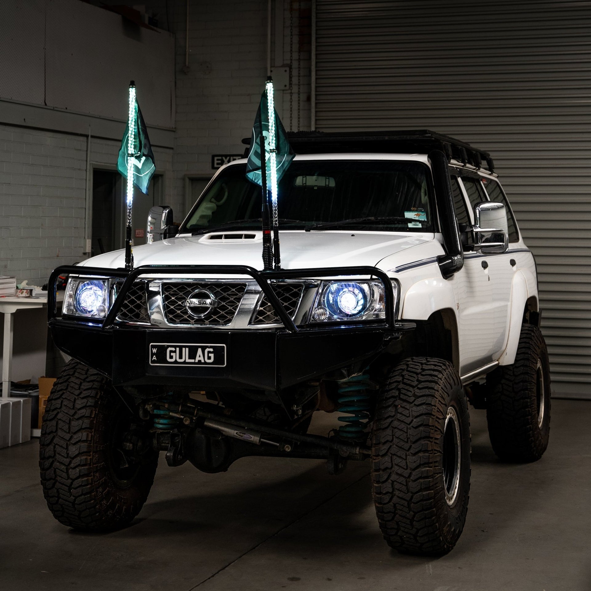 LED Whip Lights 4WD | RGB Light Up & Glow Aerials – Bushdoof Lighting