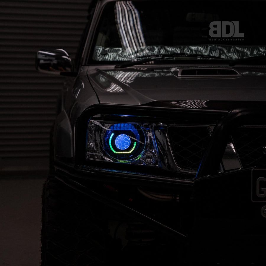 Nissan Patrol S4 LED 'Angry Eye' Headlights – Bushdoof Lighting