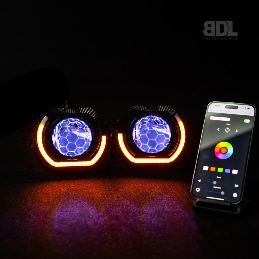 RGBW Angry Eye Kit | Chasing HID Headlight – Bushdoof Lighting